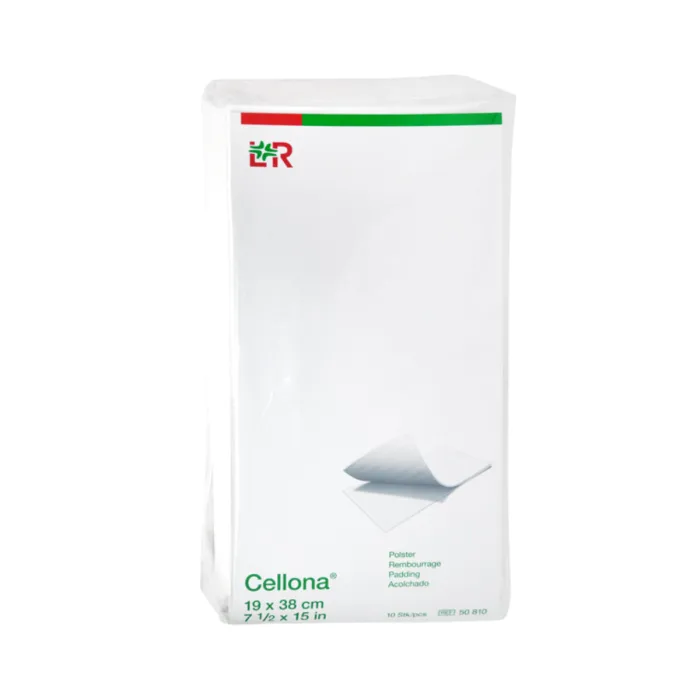 Cellona polsterverband zelfklevend 19x38cm 5mm, 10 stuks